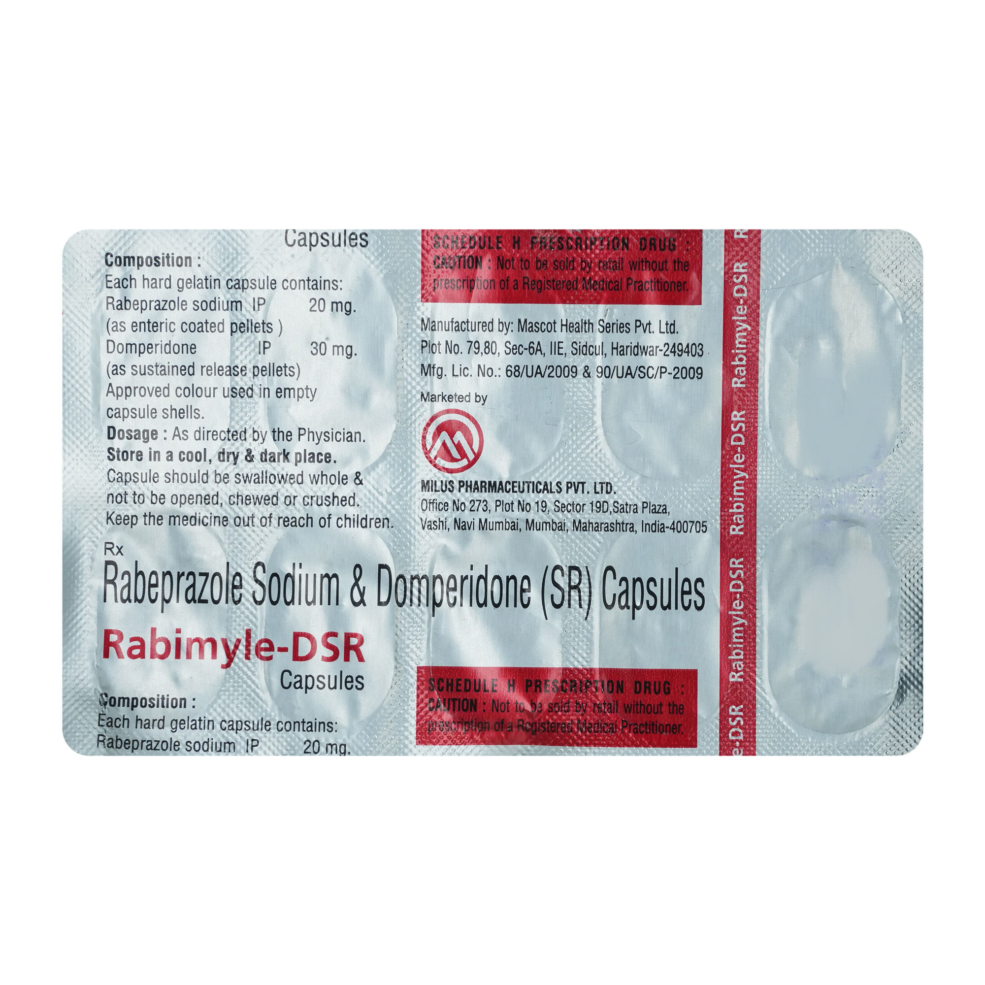 Rabimyle-DSR 20/30 Capsule 10's Price, Uses, Side Effects, Composition ...