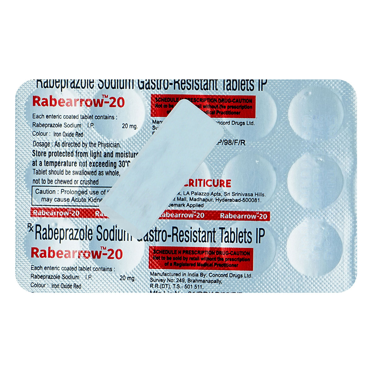 Rabearrow-20 Tablet | Uses, Side Effects, Price | Apollo Pharmacy