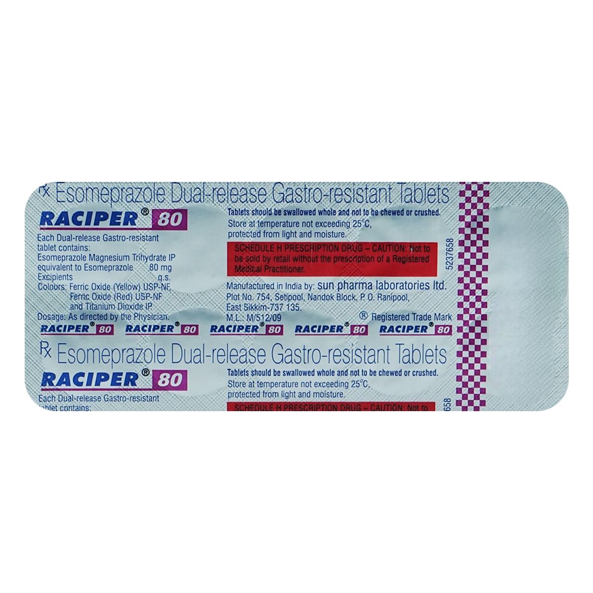 Raciper 80 Tablet 10's Price, Uses, Side Effects, Composition - Apollo ...