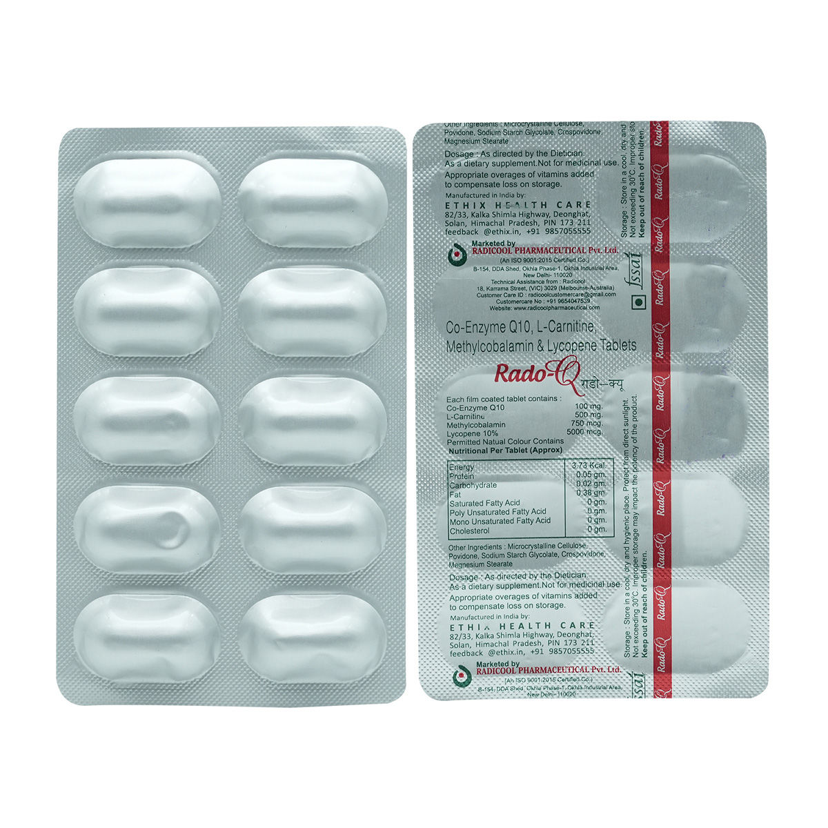 Rado Q Tablet 10's Price, Uses, Side Effects, Composition - Apollo Pharmacy