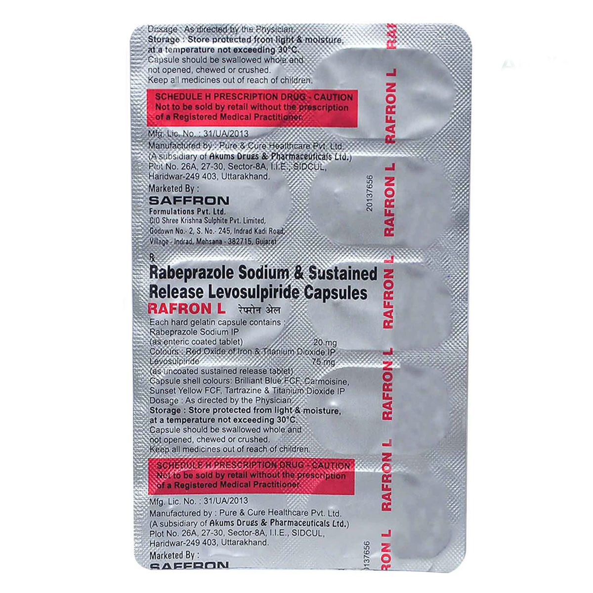 Rafron L Capsule 10's Price, Uses, Side Effects, Composition - Apollo ...