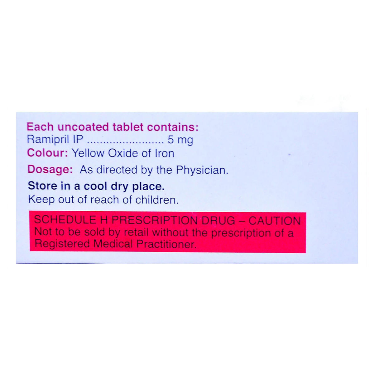 Ramipres-5 Tablet 10's Price, Uses, Side Effects, Composition - Apollo ...