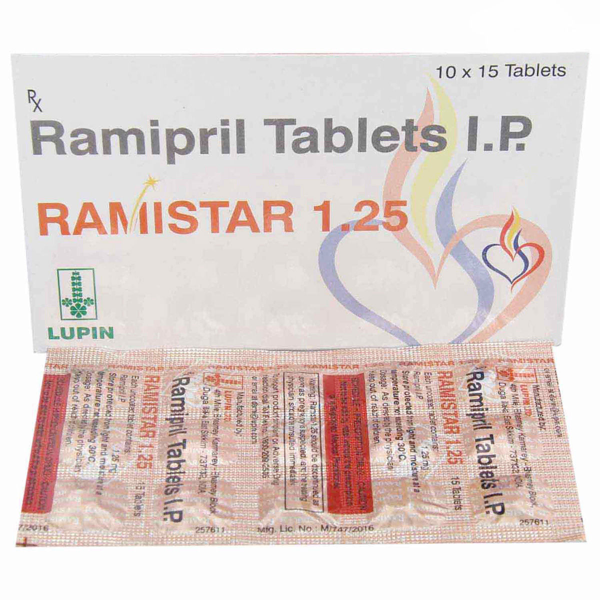Ramistar 1.25 Tablet 15's Price, Uses, Side Effects, Composition ...