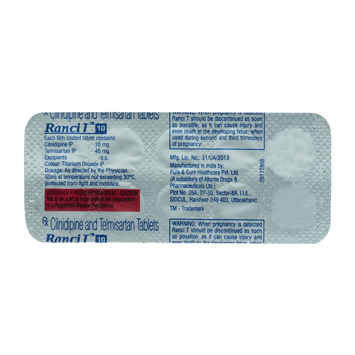 Ranci T 10 Tablet | Uses, Side Effects, Price | Apollo Pharmacy