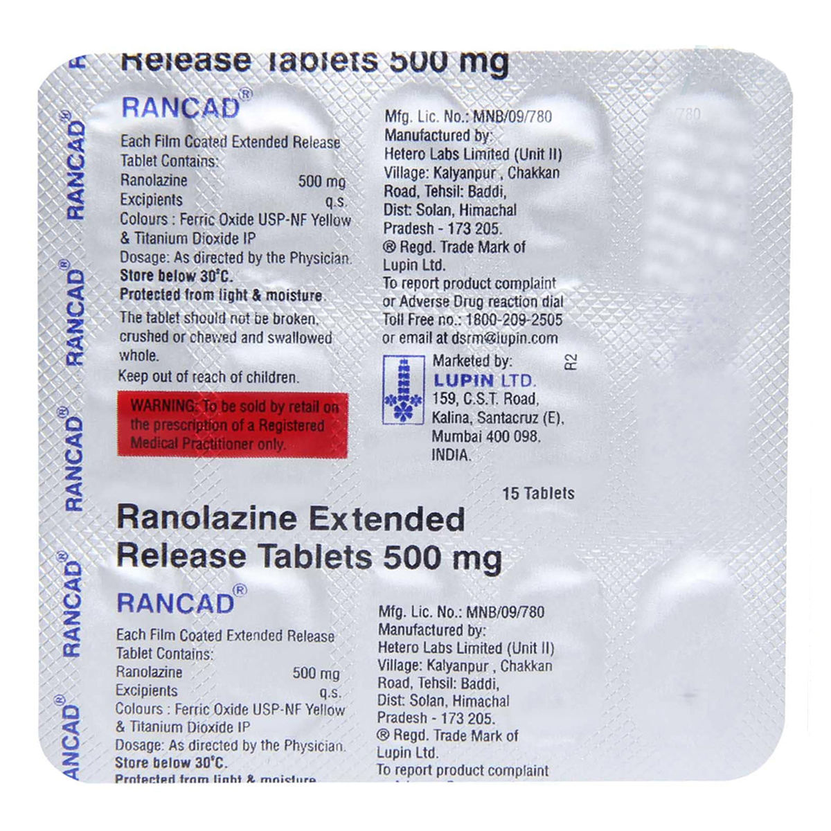 Rancad Tablet 15's Price, Uses, Side Effects, Composition - Apollo Pharmacy