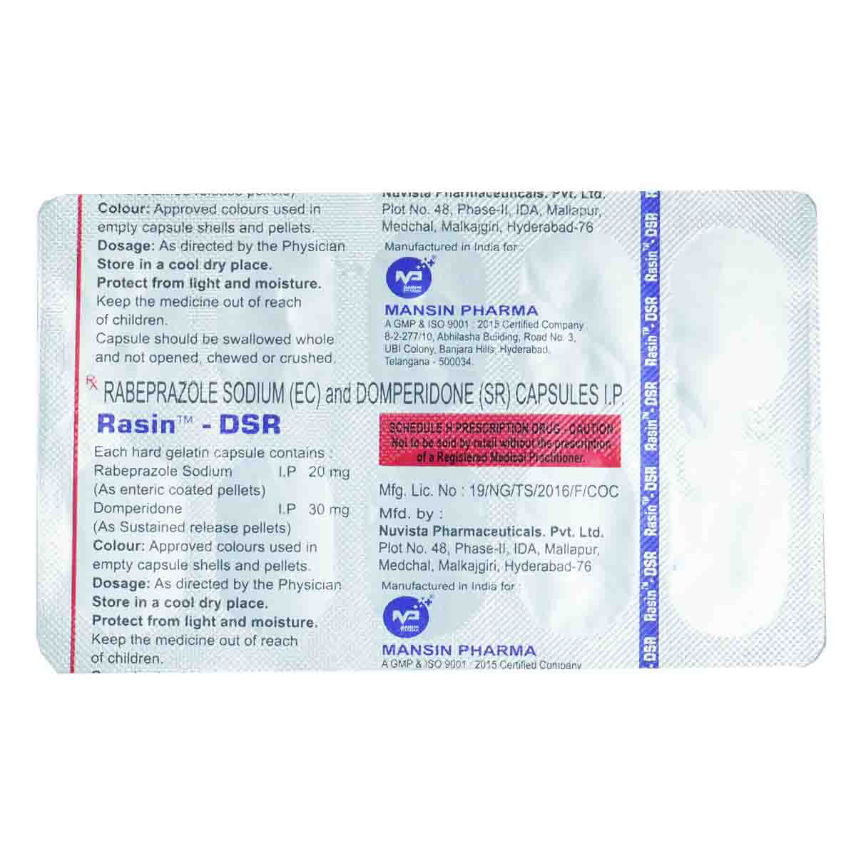 Rasin-DSR Capsule 10's Price, Uses, Side Effects, Composition - Apollo ...