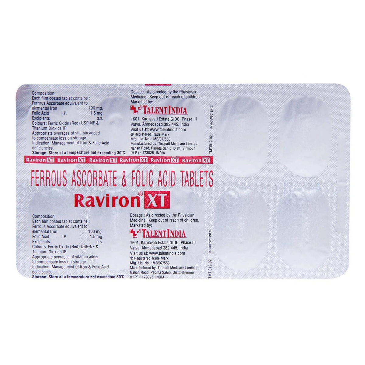 Raviron XT Tablet | Uses, Side Effects, Price | Apollo Pharmacy