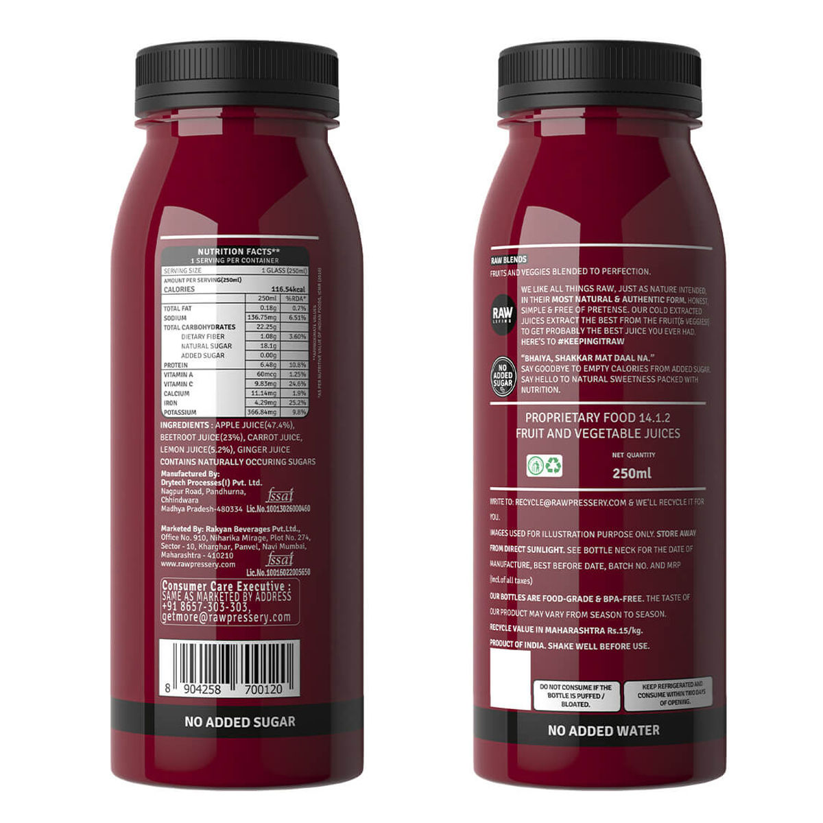 Raw Pressery Flush Fruit&Veg Juice, 250 ml Price, Uses, Side Effects ...
