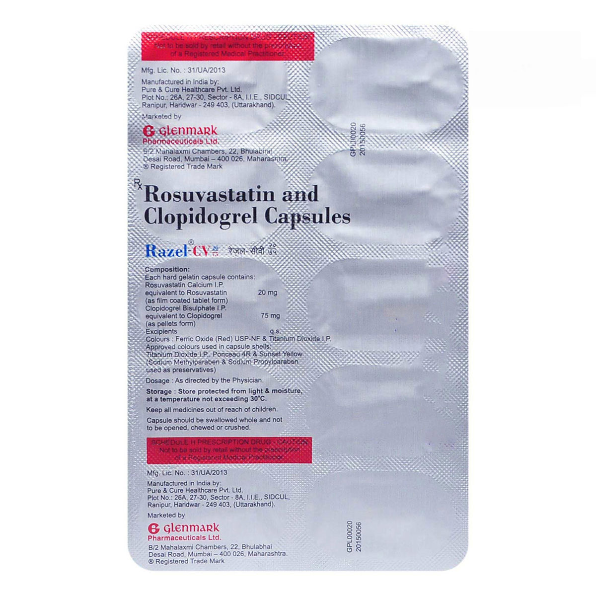 Razel CV 20/75 Capsule 10's Price, Uses, Side Effects, Composition ...