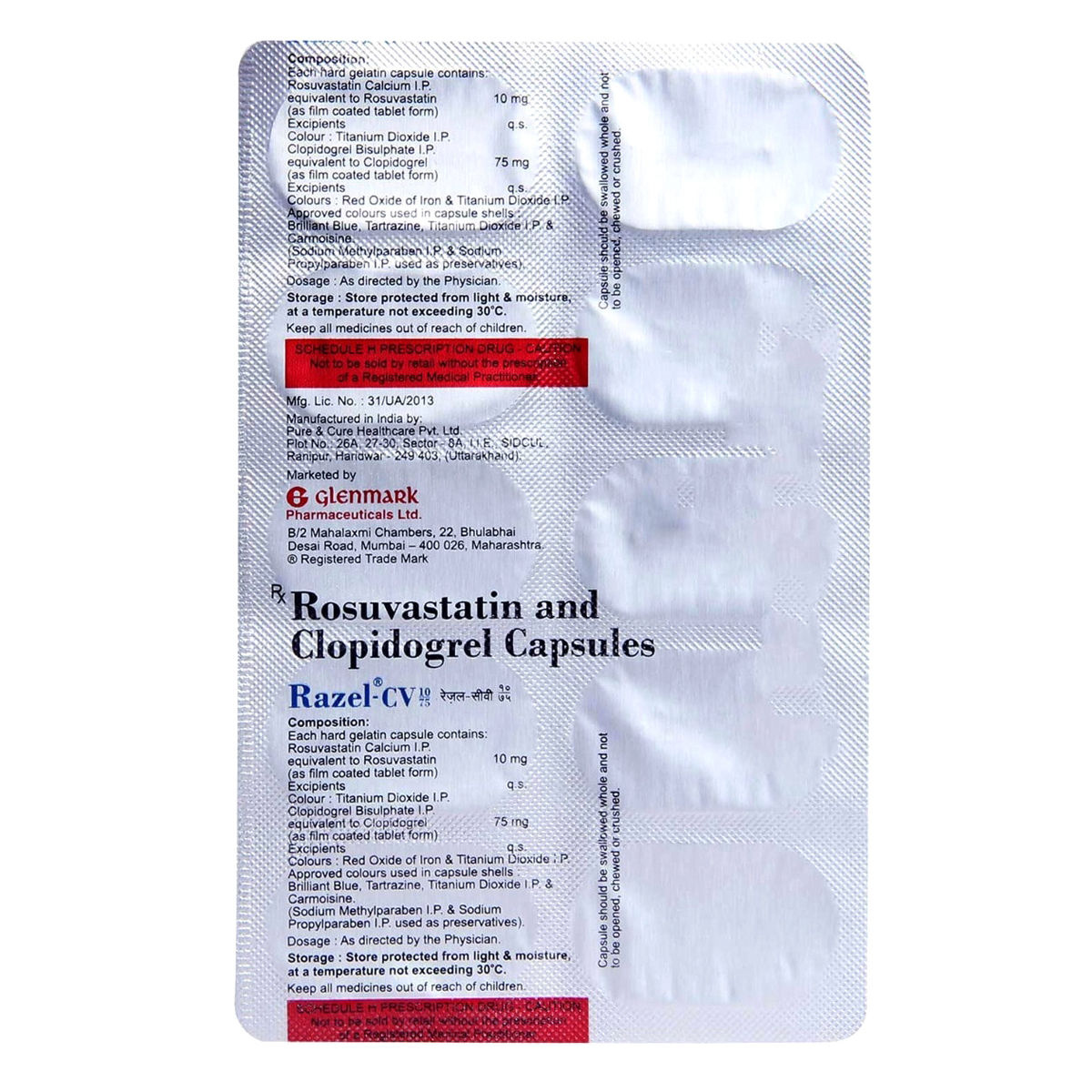 Razel-CV 10/75 Capsule | Uses, Side Effects, Price | Apollo Pharmacy