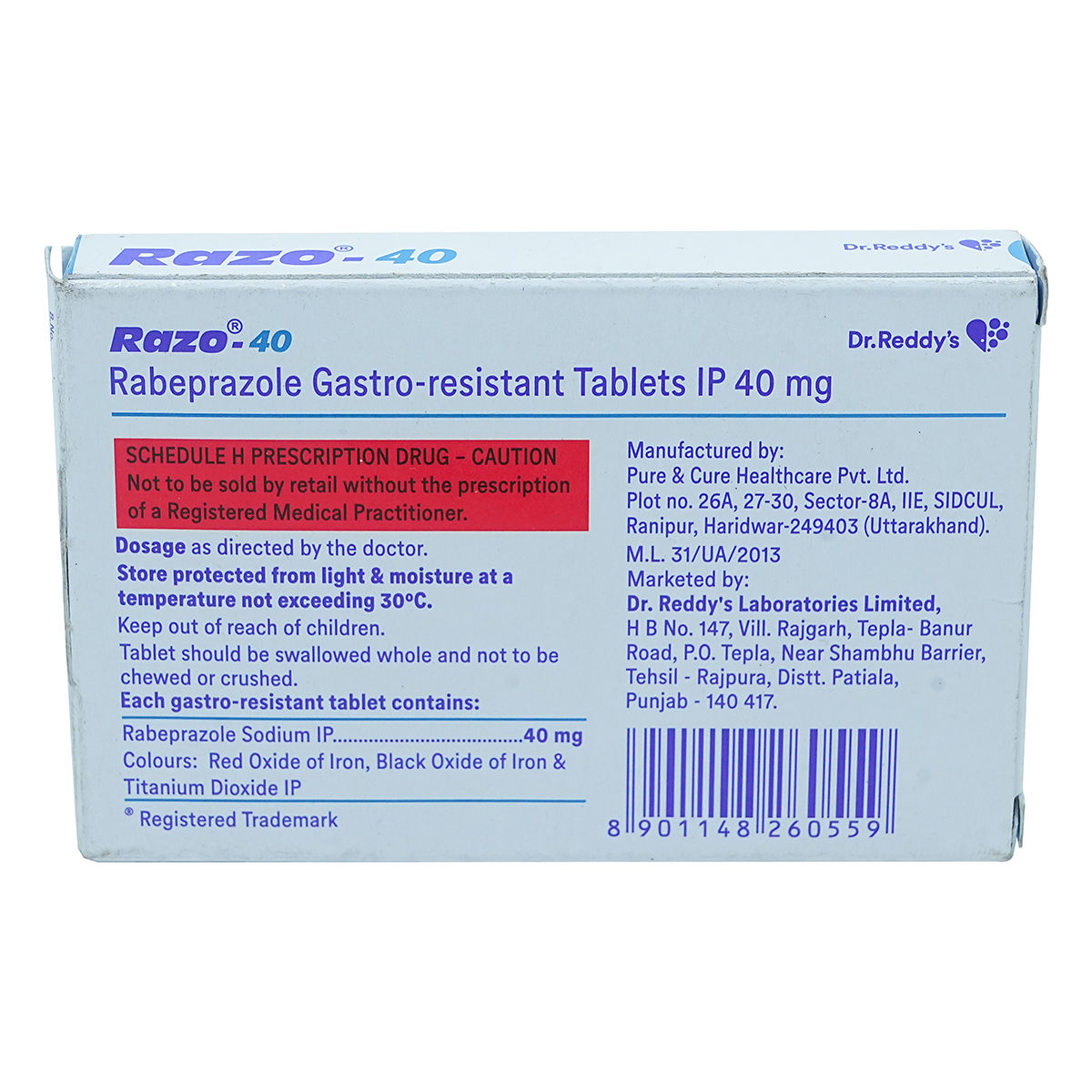 Razo-40 Tablet 15's Price, Uses, Side Effects, Composition - Apollo ...