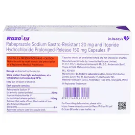 Razo-IT 20 mg/150 mg Capsule | Uses, Side Effects, Price | Apollo Pharmacy