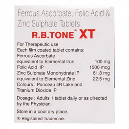Buy R B Tone XT Tablet | 19 Minutes Delivery | Apollo Pharmacy