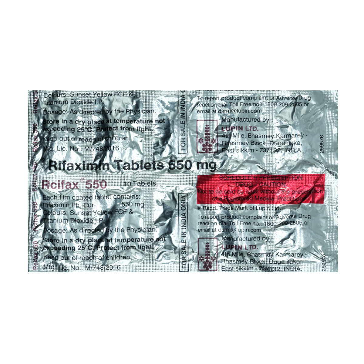 Rcifax 550 Tablet 10's Price, Uses, Side Effects, Composition - Apollo ...