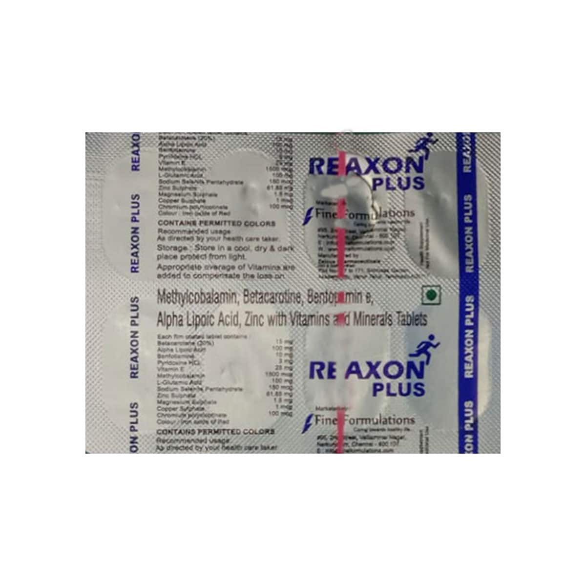 Reaxon Plus Tablet 10's Price, Uses, Side Effects, Composition - Apollo ...