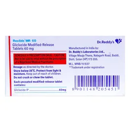 Reclide MR 60 Tablet | Uses, Side Effects, Price | Apollo Pharmacy