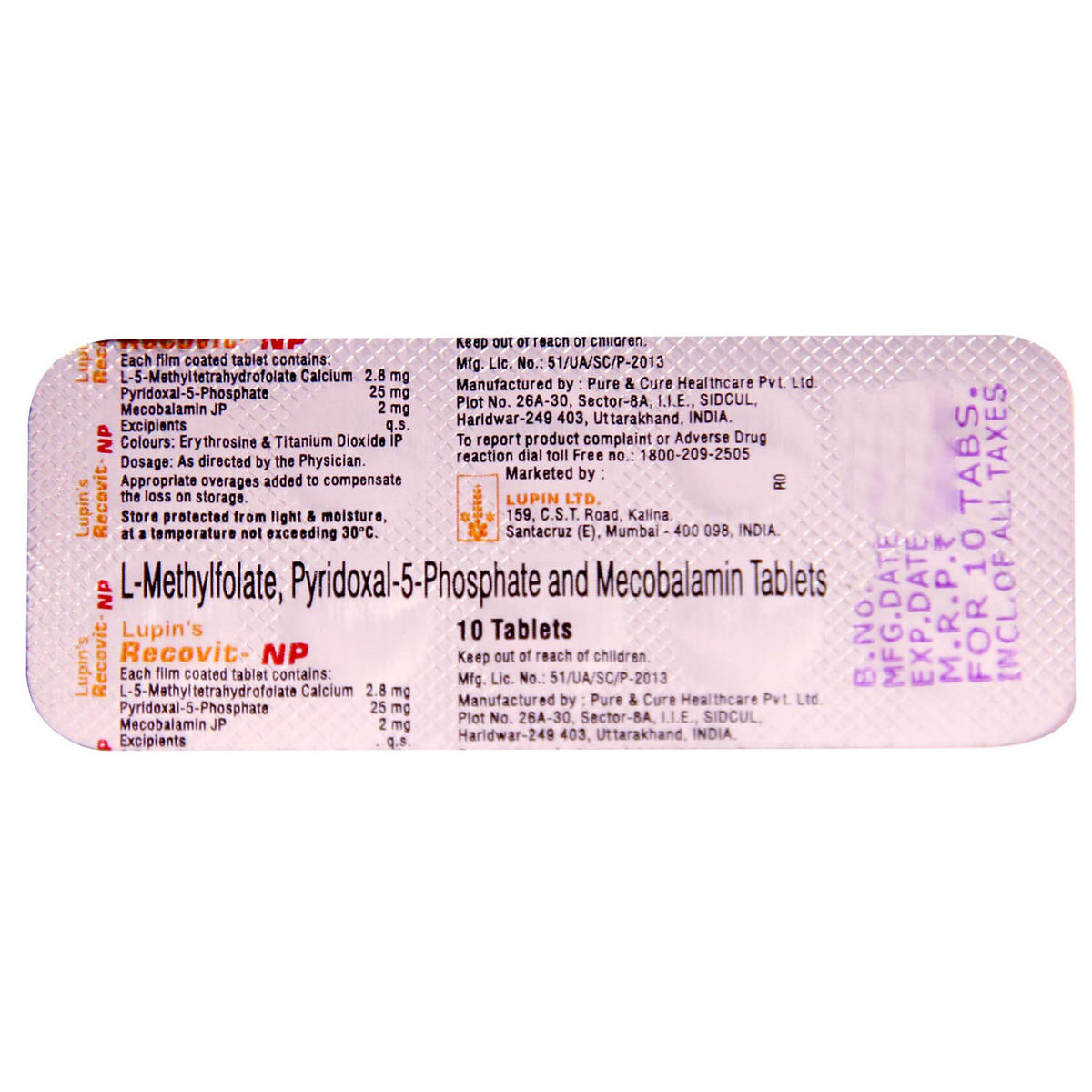 Recovit-NP Tablet 10's Price, Uses, Side Effects, Composition - Apollo ...