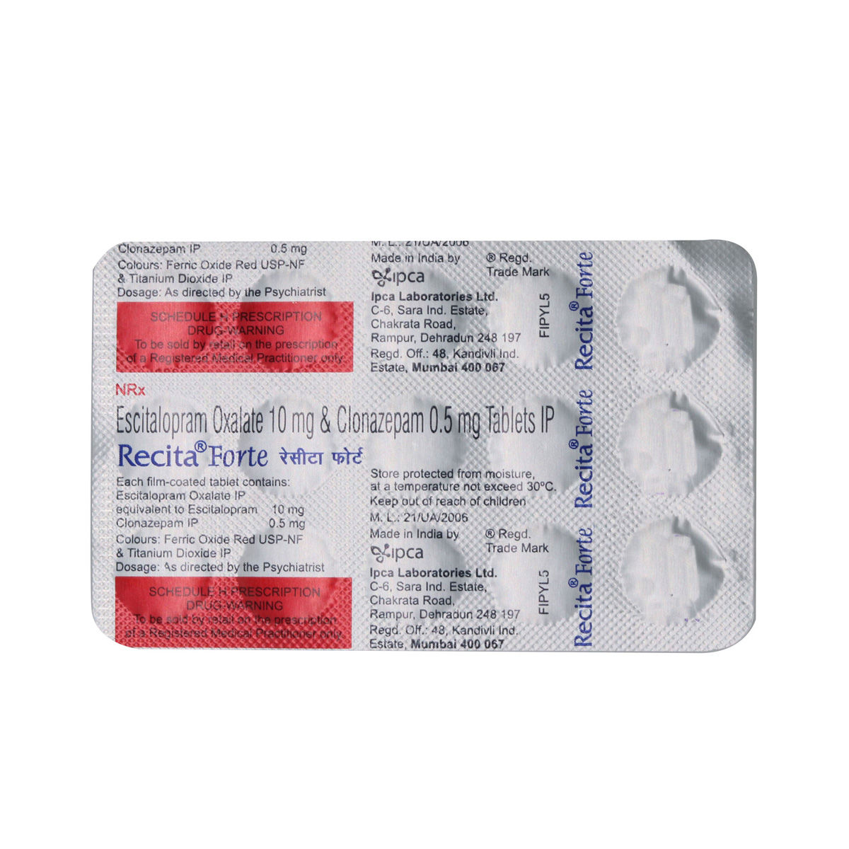 Recita Forte Tablet 15's Price, Uses, Side Effects, Composition ...