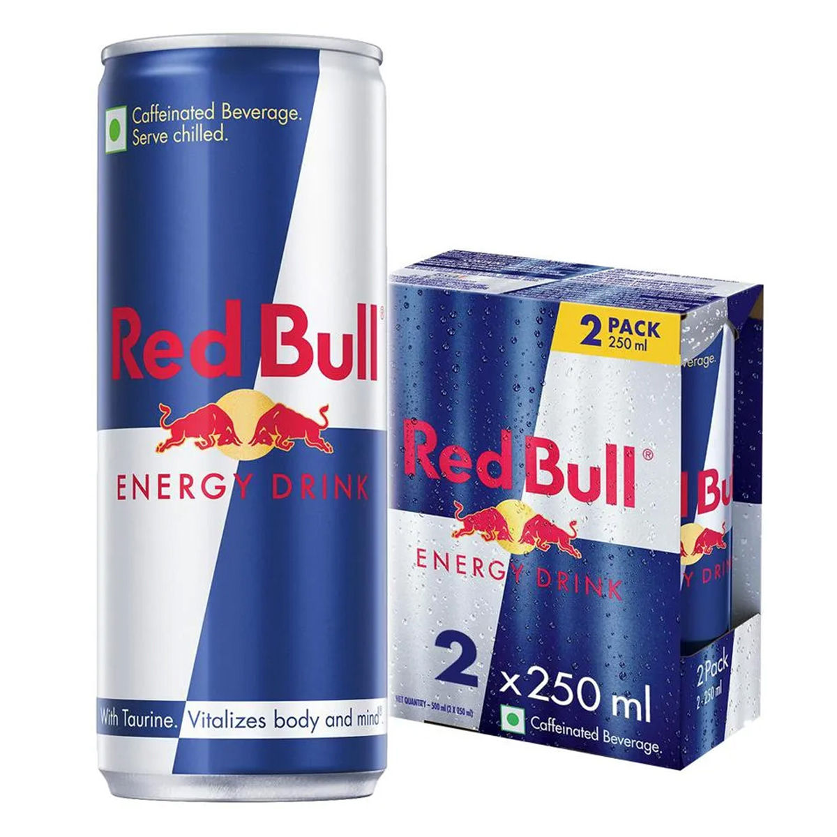 Buy Red Bull Energy Drink, 500 ml (2x250 ml) | 19 Minutes Delivery ...