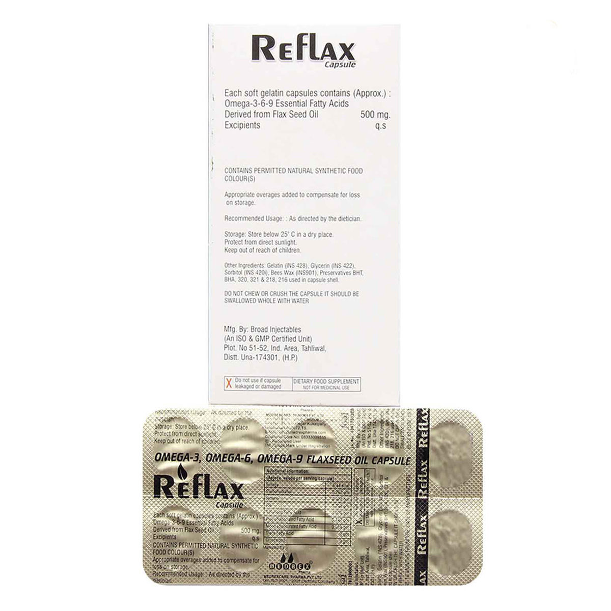 Reflax Softgel Capsule 10's Price, Uses, Side Effects, Composition ...