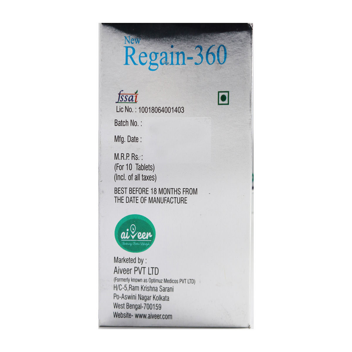 Regain-360 Tab | Uses, Side Effects, Price | Apollo Pharmacy