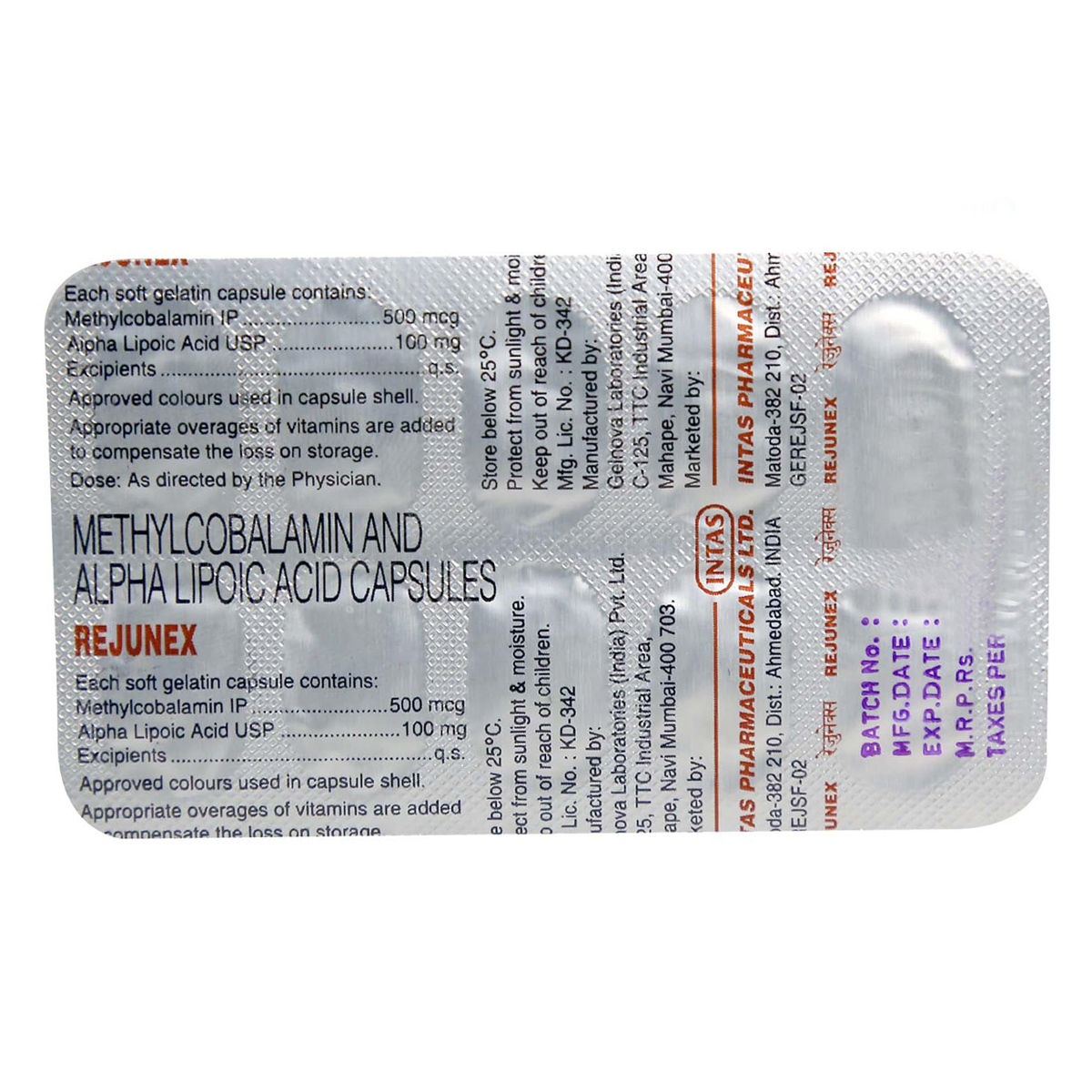 Rejunex Capsule 10's Price, Uses, Side Effects, Composition - Apollo ...