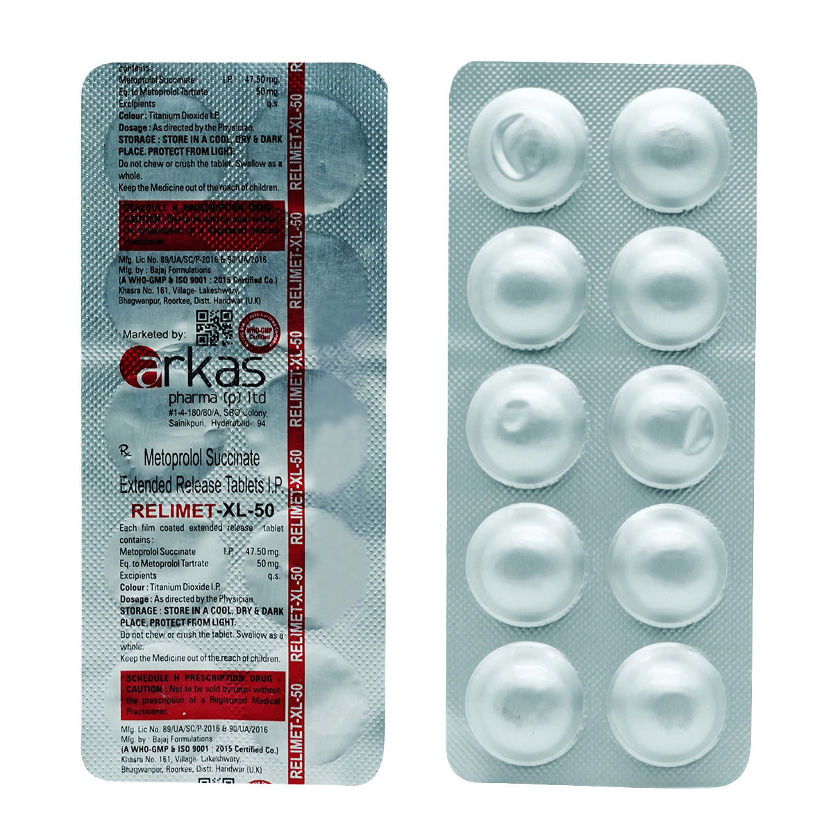 Relimet XL 50 Tablet | Uses, Side Effects, Price | Apollo Pharmacy