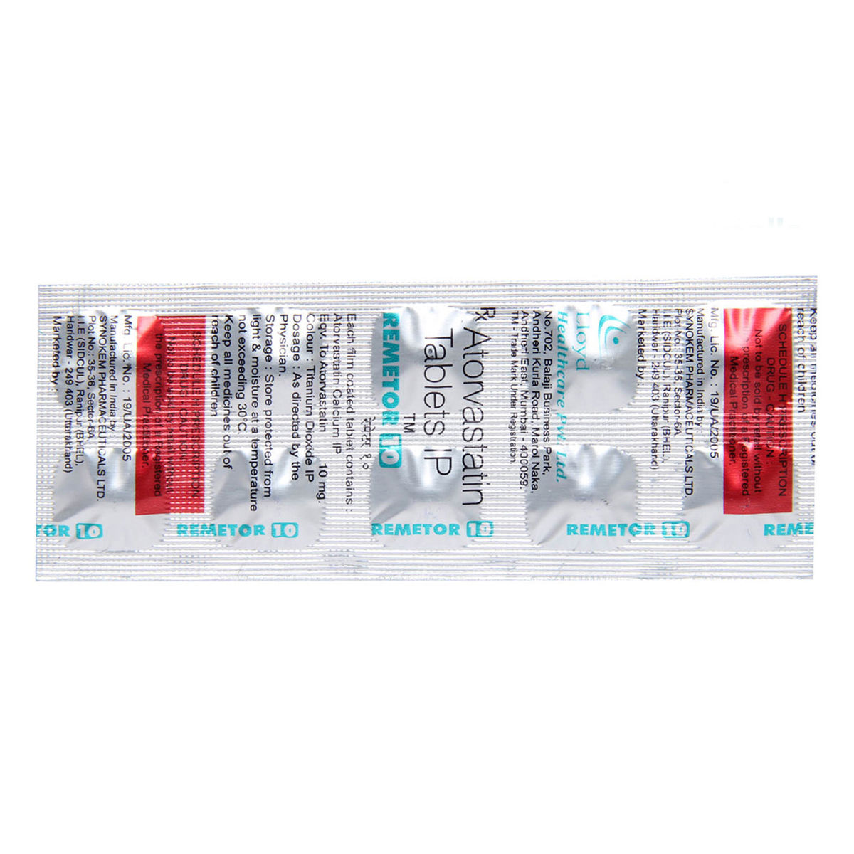 Remetor 10 Tablet 10's Price, Uses, Side Effects, Composition - Apollo ...