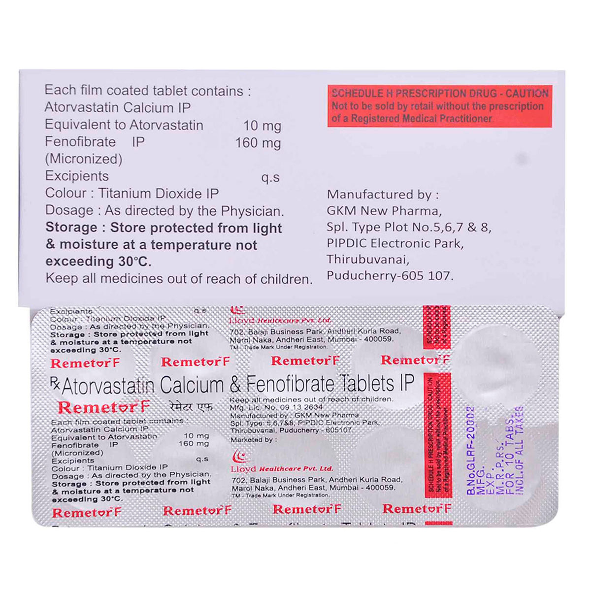 Remetor F Tablet 10's Price, Uses, Side Effects, Composition - Apollo ...