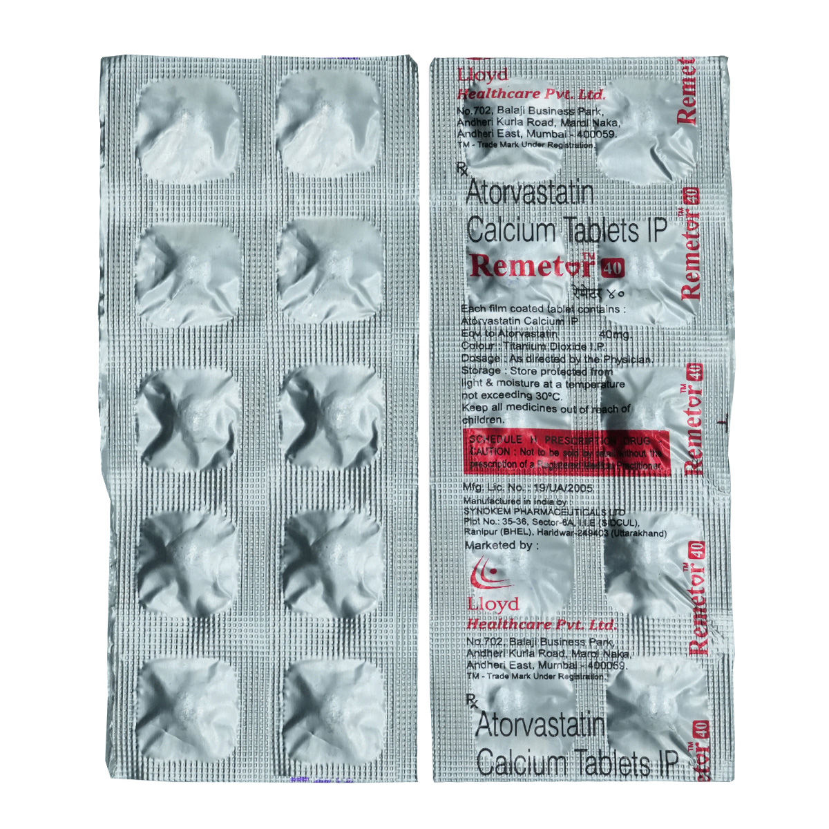 Remetor 40 Tablet 10's Price, Uses, Side Effects, Composition - Apollo ...