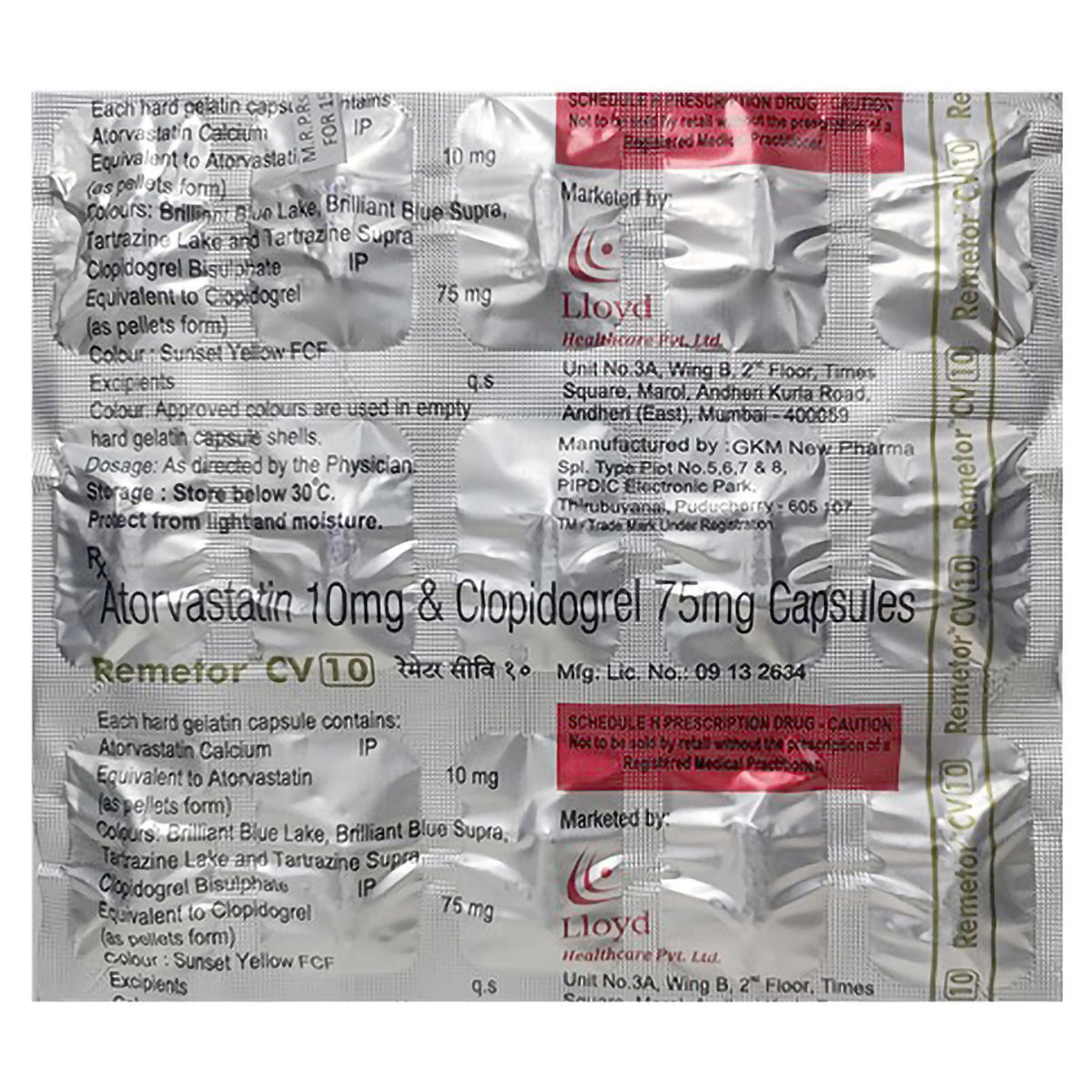 Remetor CV 10 mg Capsule 15's Price, Uses, Side Effects, Composition ...