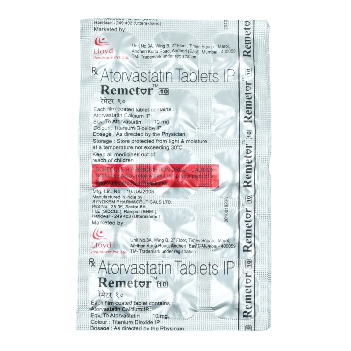 Remetor 10 Tablet | Uses, Side Effects, Price | Apollo Pharmacy