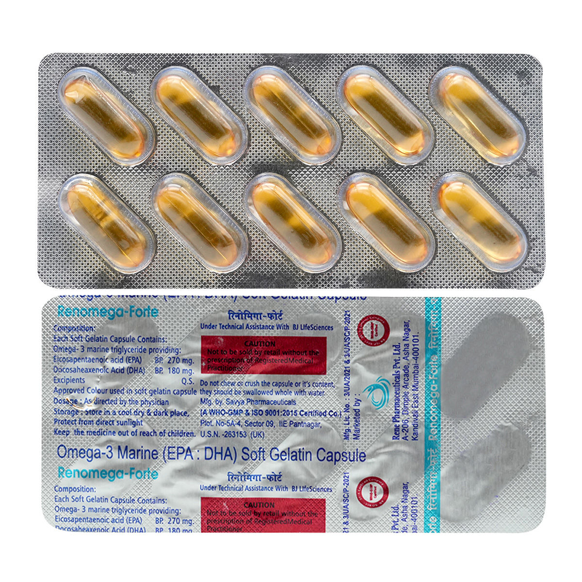 Renomega Forte Capsule 10's Price, Uses, Side Effects, Composition ...