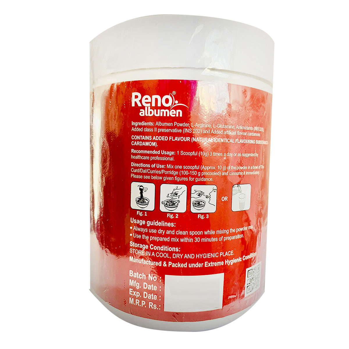 Reno Albumen Cardamom Flavour Powder 200 gm Price, Uses, Side Effects ...