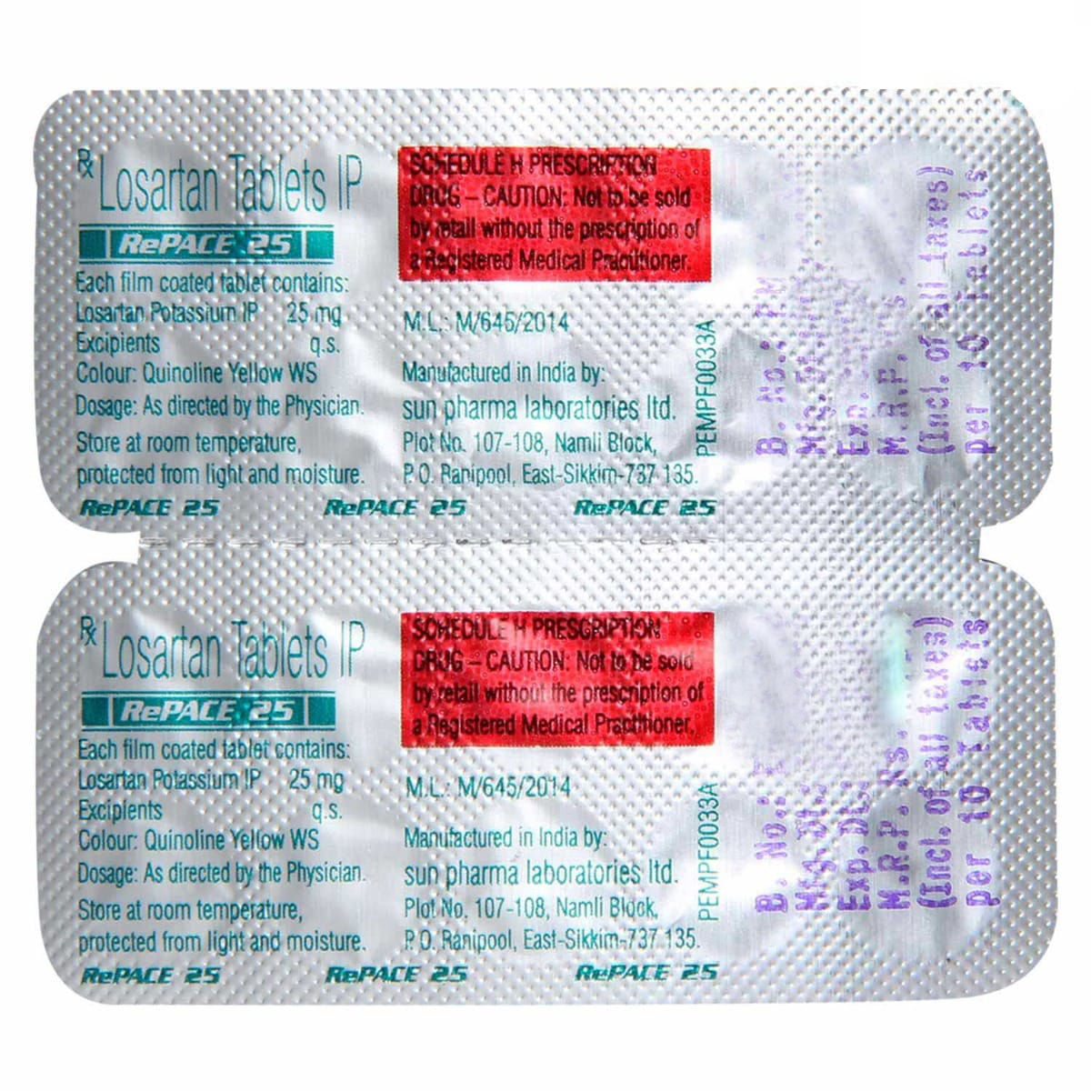 Repace 25 Tablet 10's Price, Uses, Side Effects, Composition - Apollo ...