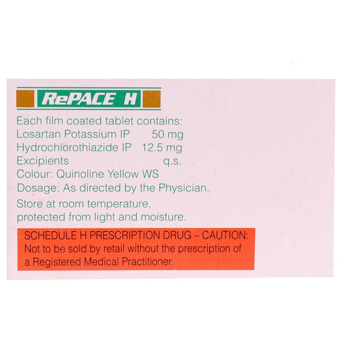 Repace H Tablet | Uses, Side Effects, Price | Apollo Pharmacy
