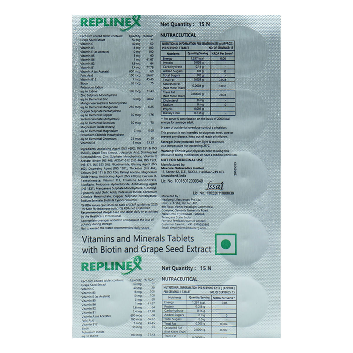 Replinex Tablet | Uses, Side Effects, Price | Apollo Pharmacy