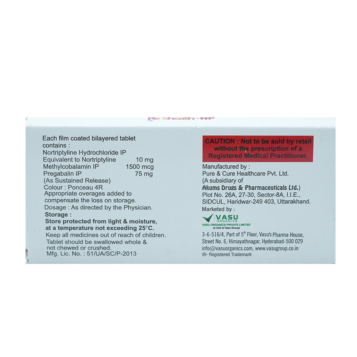 RE Sheath-NP Tablet 10's Price, Uses, Side Effects, Composition ...