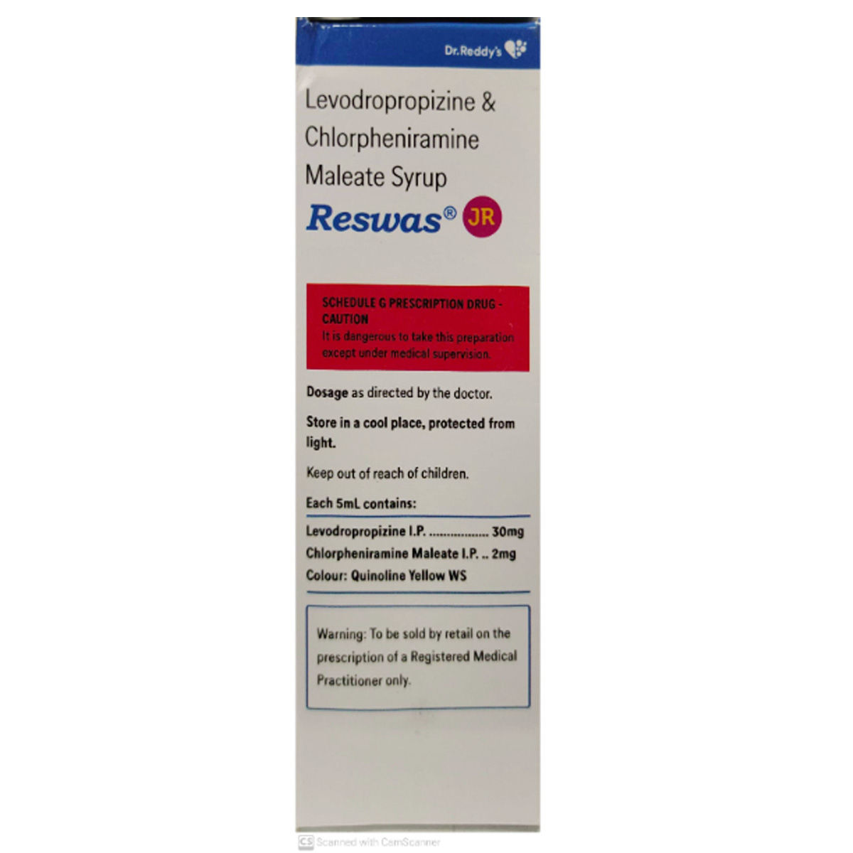 Reswas JR Ginger Lemon Flavour Dry Cough Syrup | Uses, Side Effects ...