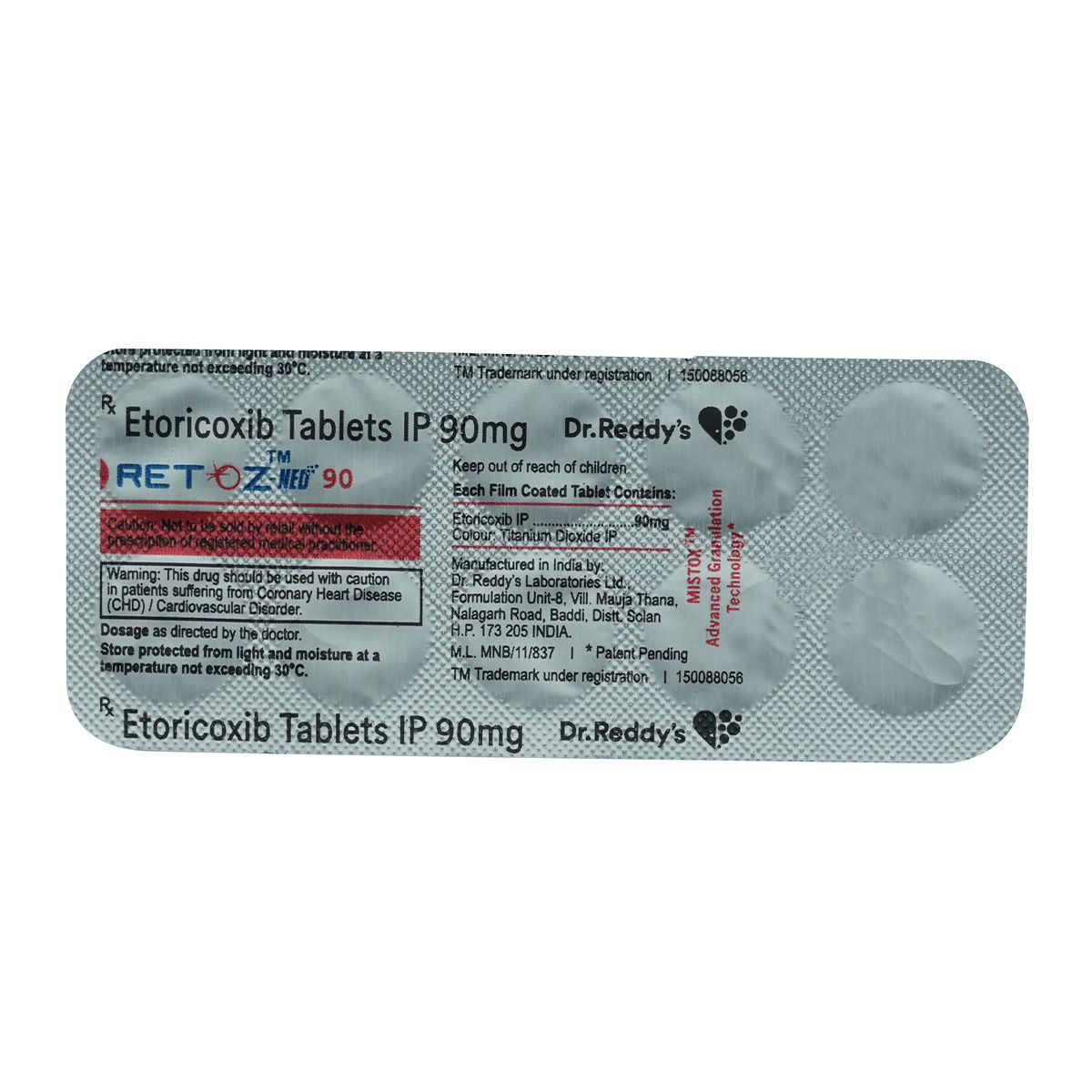 Retoz-Neo 90 Tablet | Uses, Side Effects, Price | Apollo Pharmacy