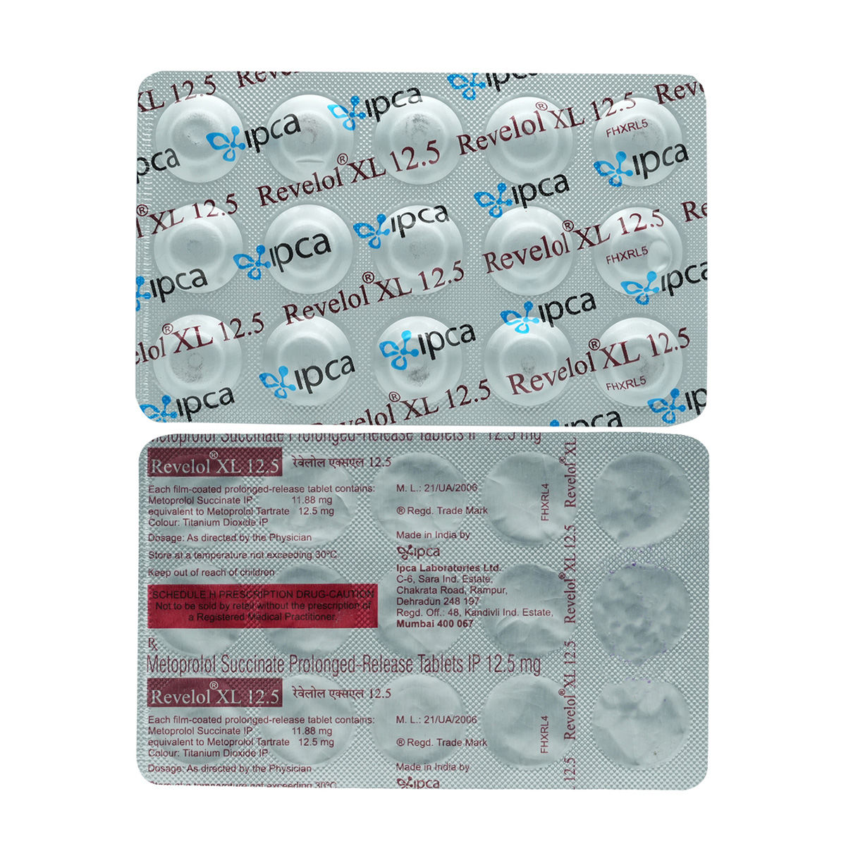 Revelol XL 12.5 Tablets | Uses, Side Effects, Price | Apollo Pharmacy