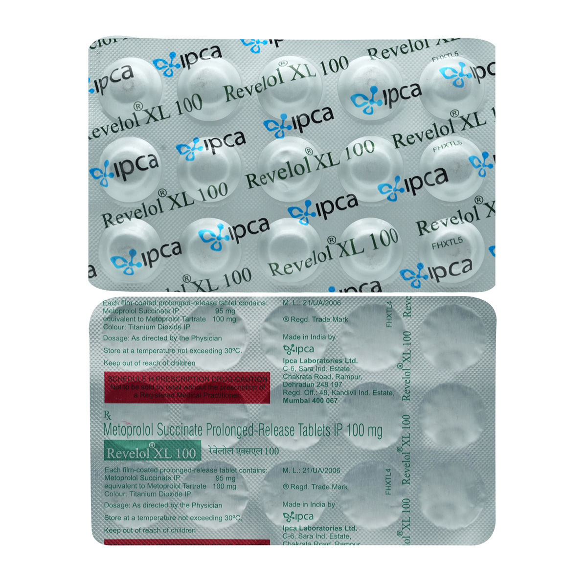Revelol XL 100 Tablets 15's Price, Uses, Side Effects, Composition ...