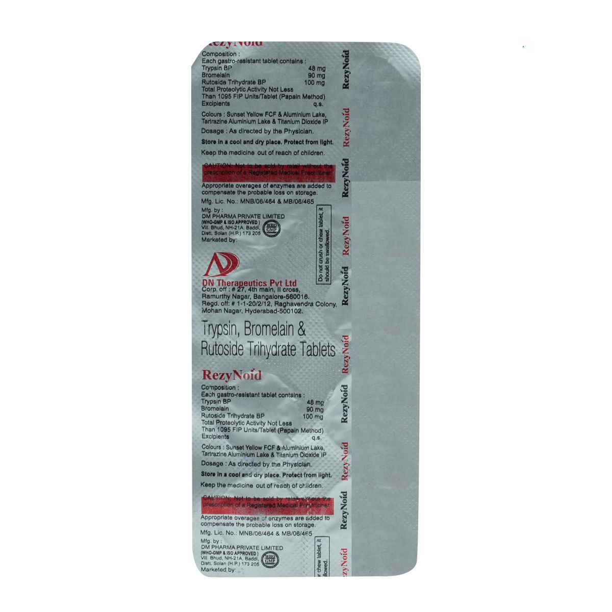 Rezynoid Tablet 10's Price, Uses, Side Effects, Composition - Apollo ...