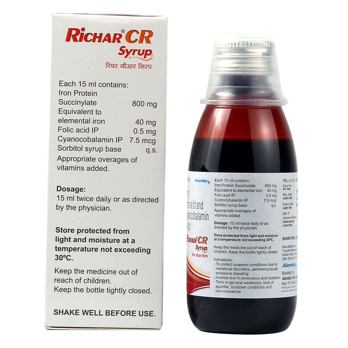Richar CR Syrup 150 ml Price, Uses, Side Effects, Composition - Apollo ...