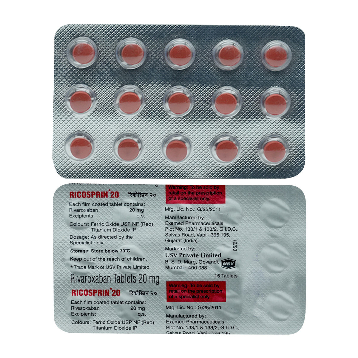 Ricosprin 20 Tablet | Uses, Side Effects, Price | Apollo Pharmacy