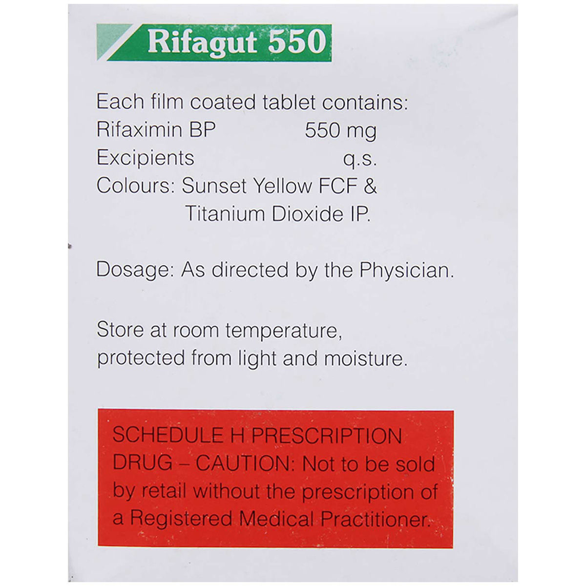 Rifagut 550 Tablet | Uses, Side Effects, Price | Apollo Pharmacy