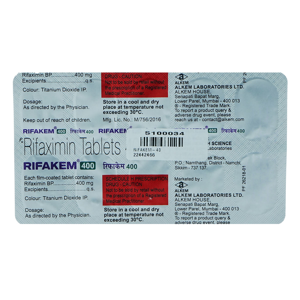 Rifakem-400 Tablet | Uses, Side Effects, Price | Apollo Pharmacy