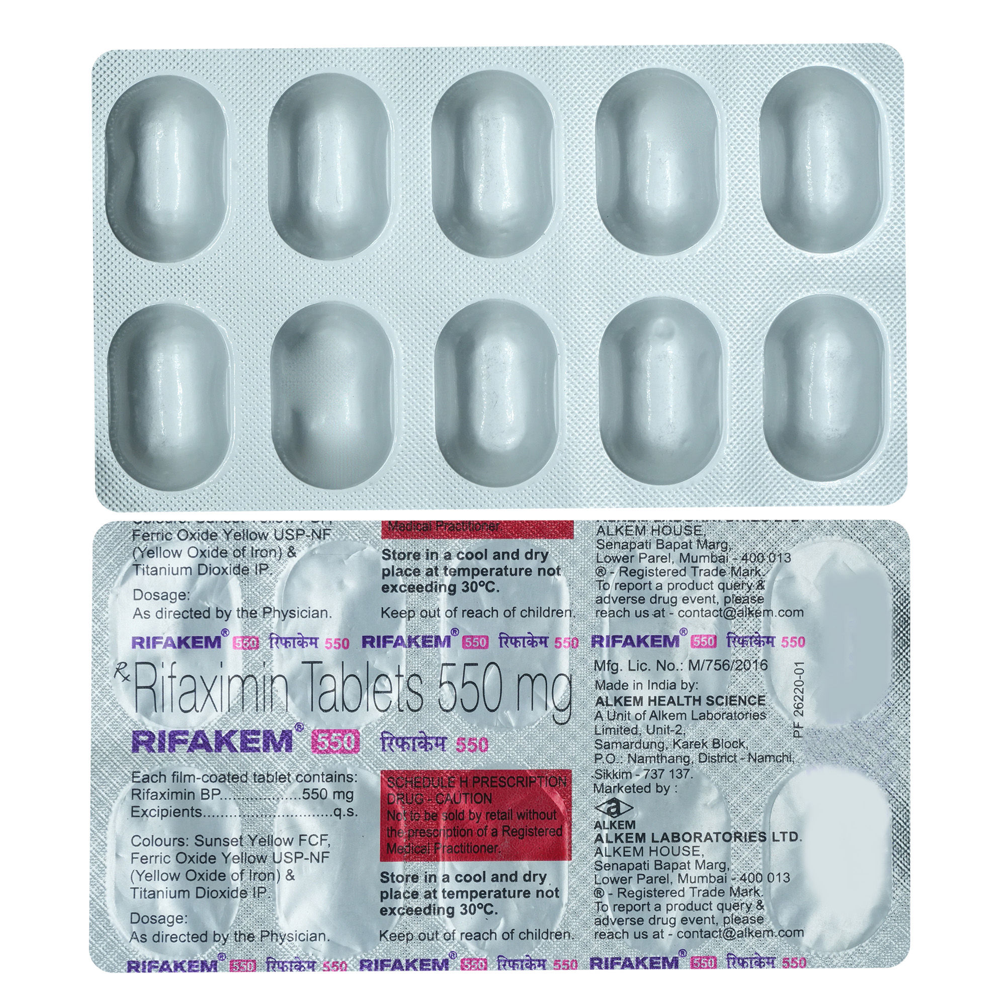 Rifakem-550 Tablet | Uses, Side Effects, Price | Apollo Pharmacy