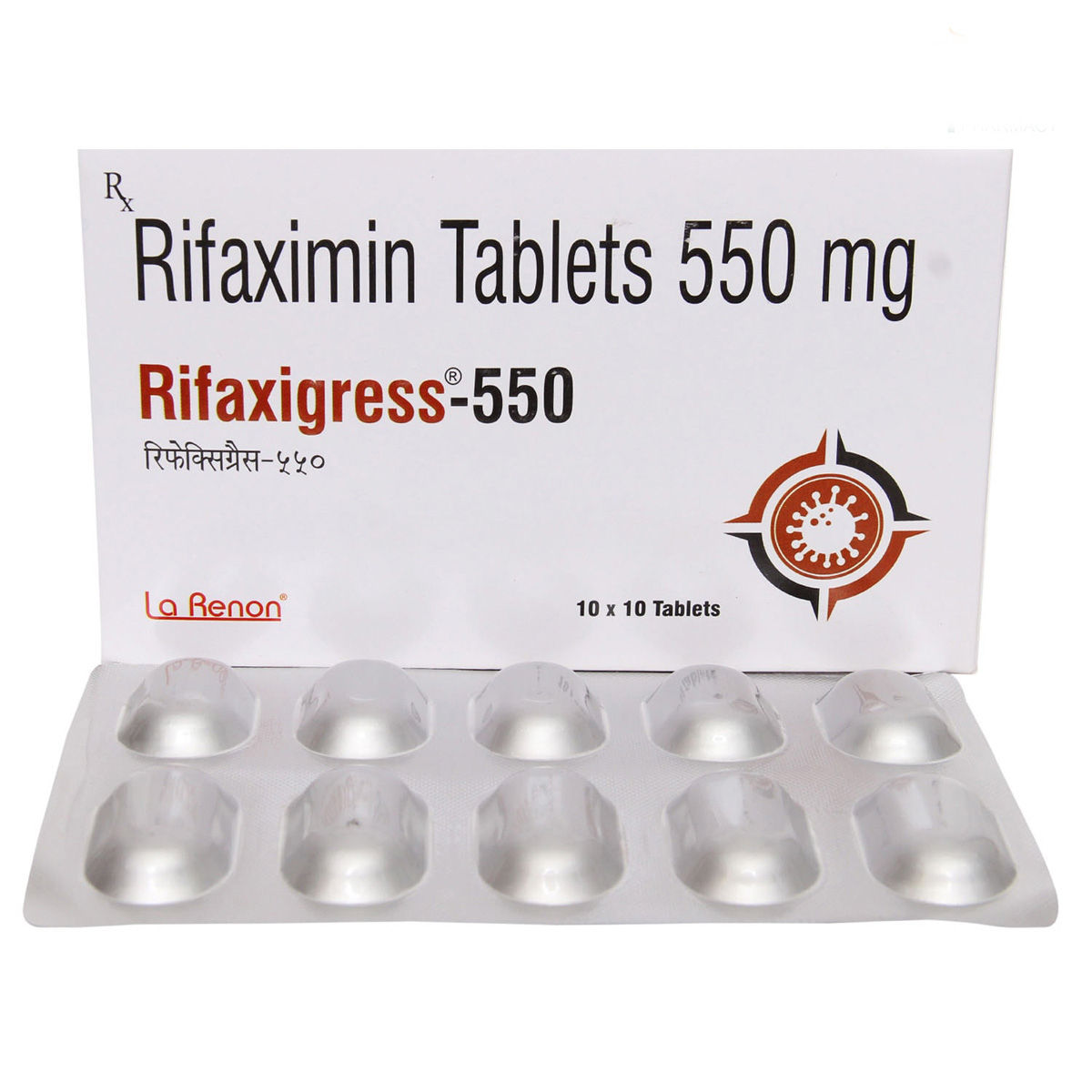 Rifaxigress-550 Tablet 10's Price, Uses, Side Effects, Composition ...