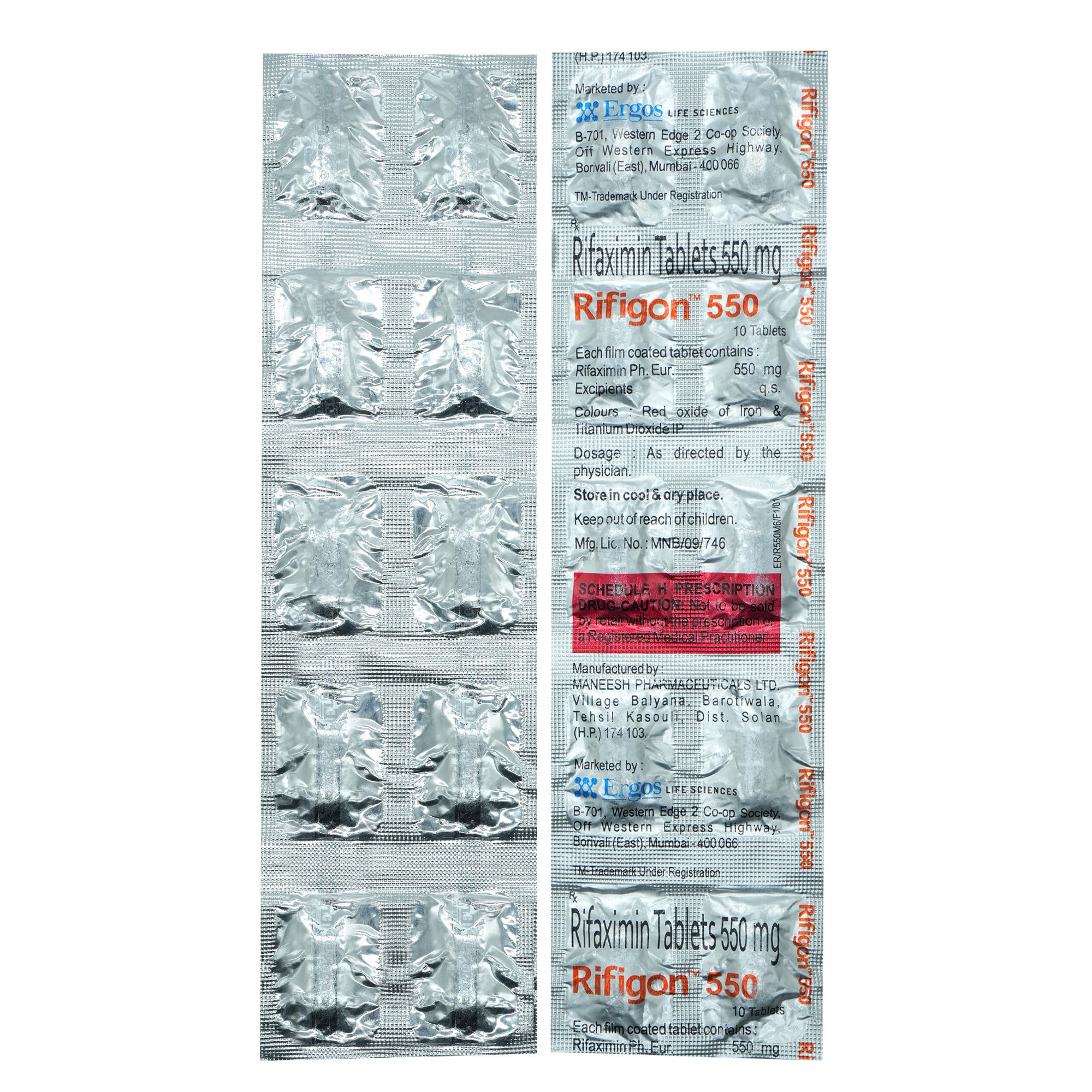 Rifigon 550Mg Tablet | Uses, Side Effects, Price | Apollo Pharmacy